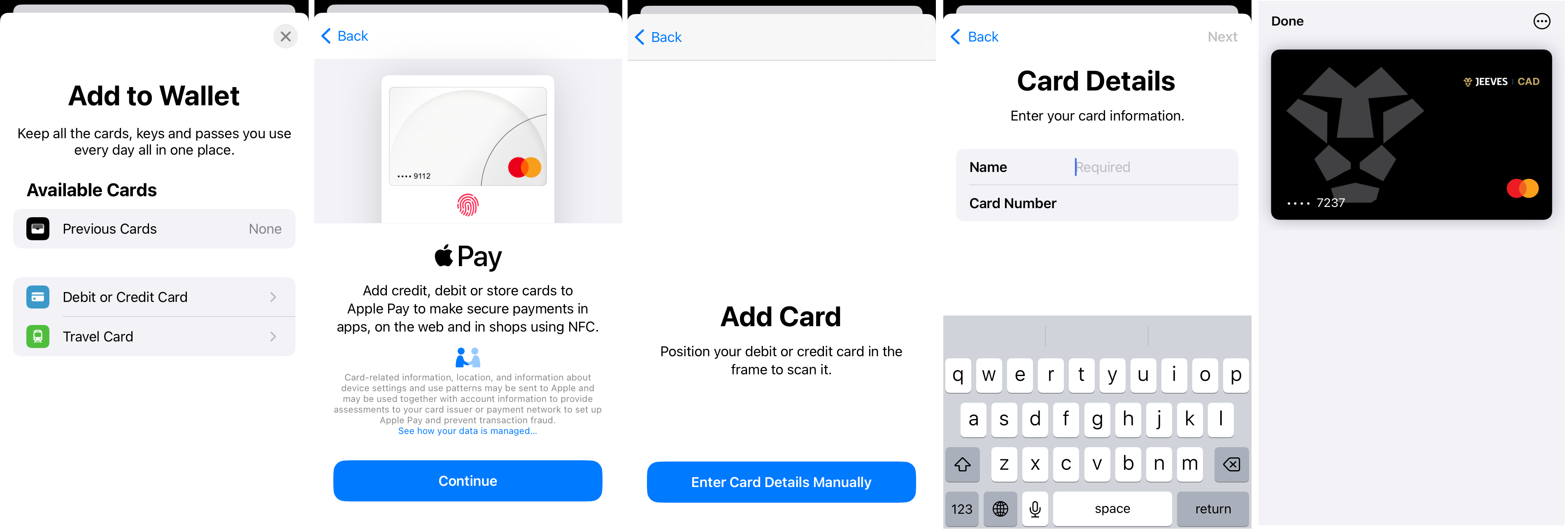Adding your Jeeves cards to your digital wallets (US & Canada) – Jeeves